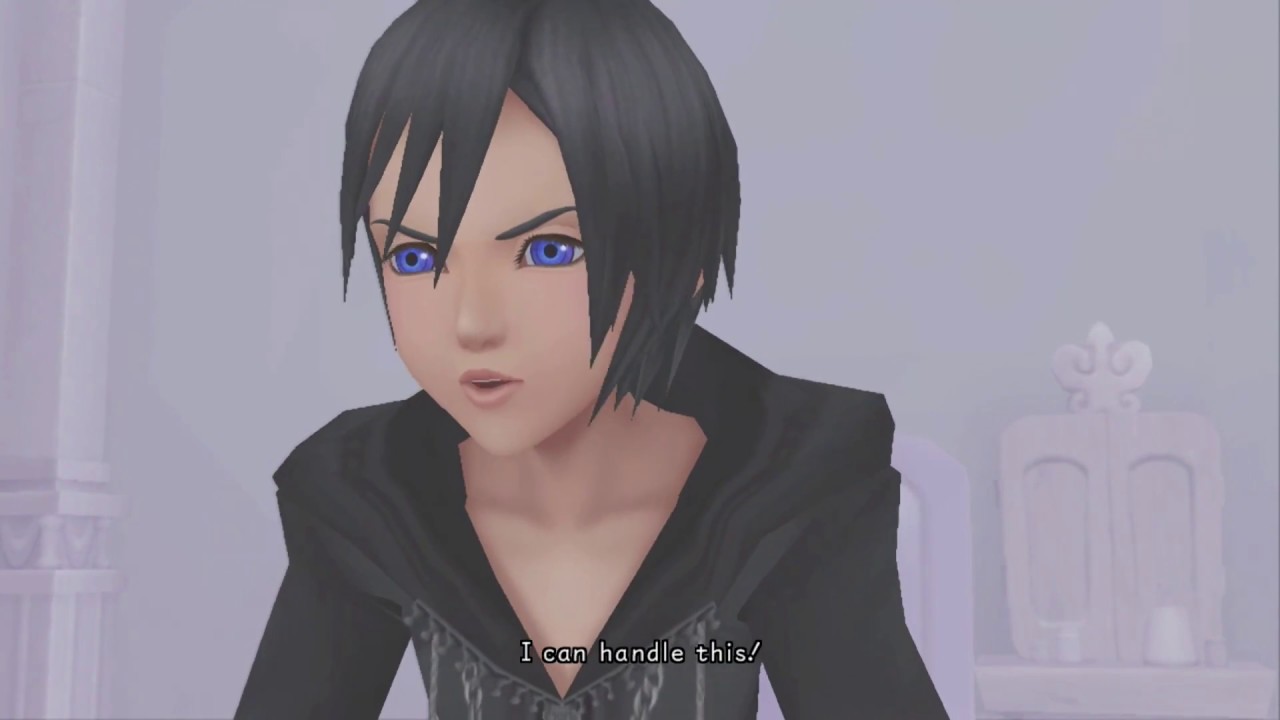 Kingdom Hearts 358/2 Days Theater Mode Scene #104- Xion and Namine ...