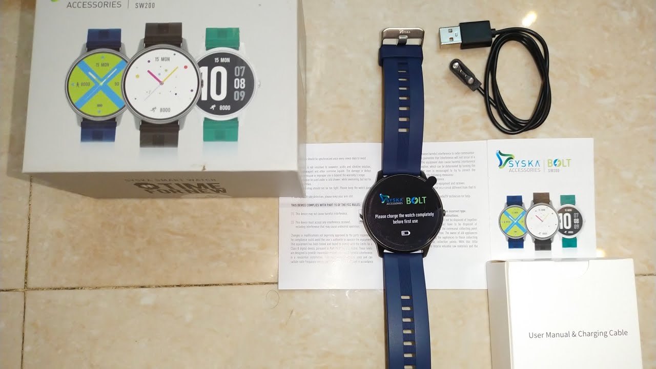 Syska Bolt SW200 Best Smart watch under 2499/- #Syska bolt smart watch ...