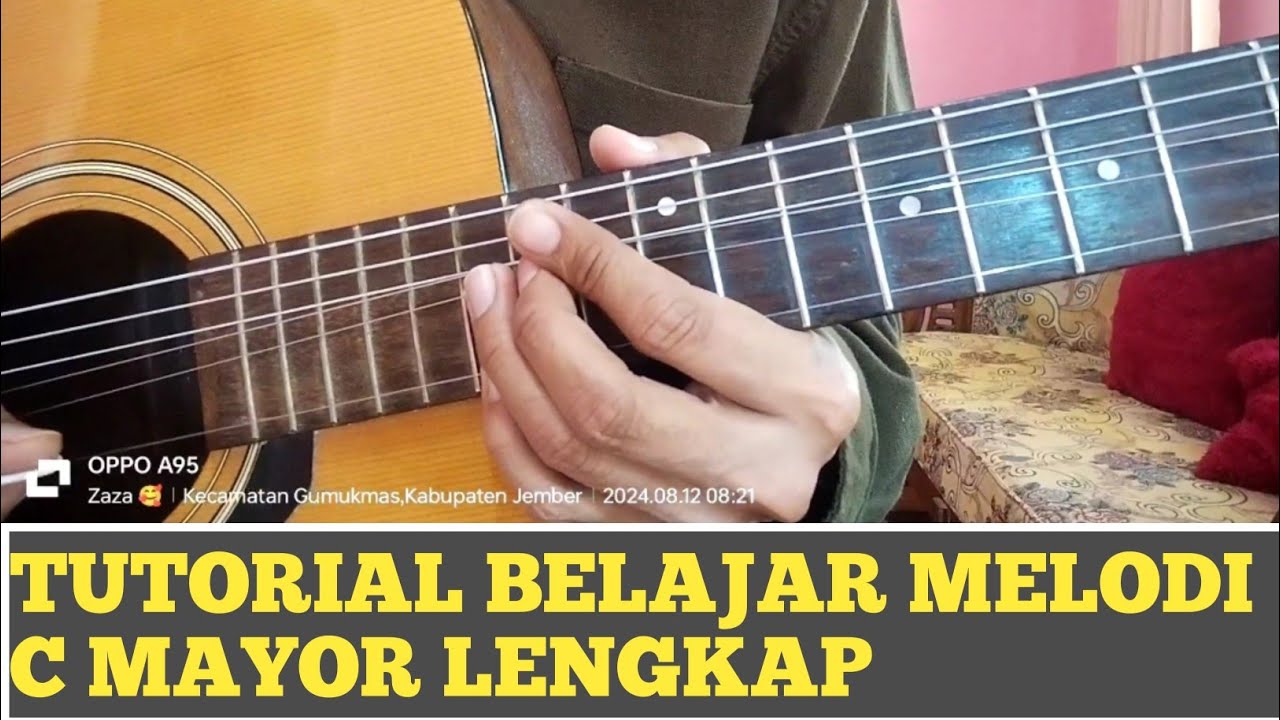 TUTORIAL BELAJAR MELODI C MAYOR LENGKAP | guitar lesson - YouTube