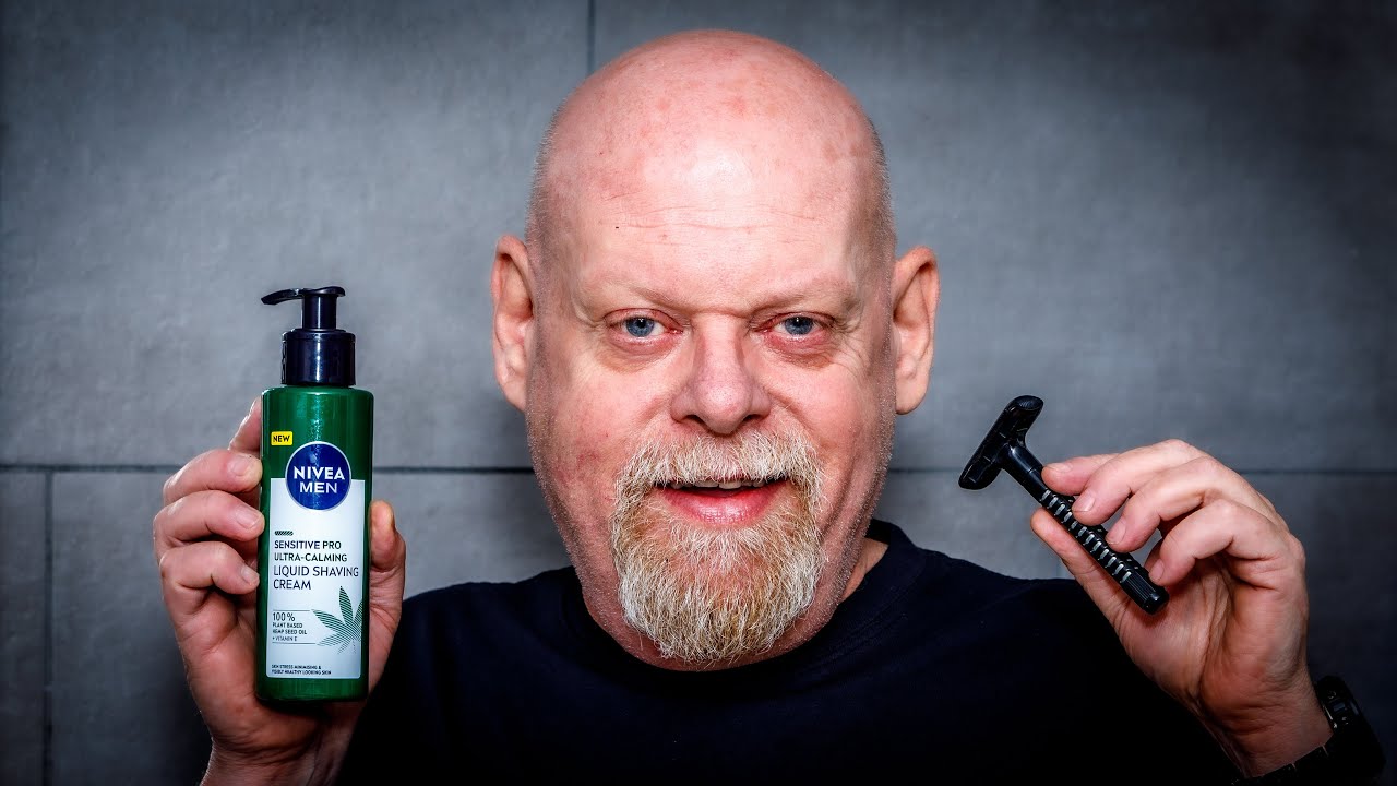 Mr G Head Shave No104 Wilkinson Sword Classic & Nivea Men Sensitive Pro ...