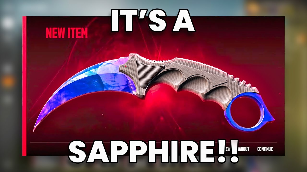 ITS A SAPPHIRE!! | Unboxing Every Knife Episode 1 - YouTube