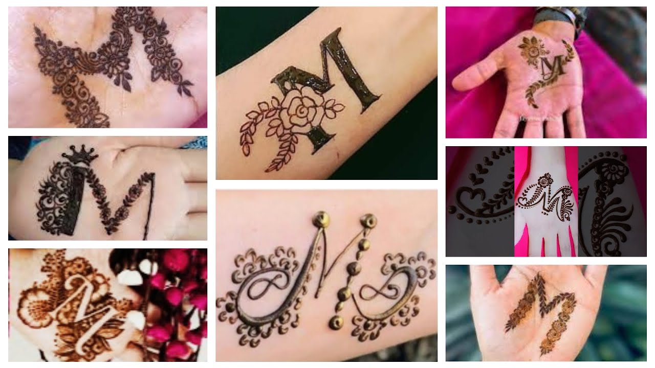 M Mehndi Designs | Creative "M" Alphabet Mehndi Tattoo designs | M ...