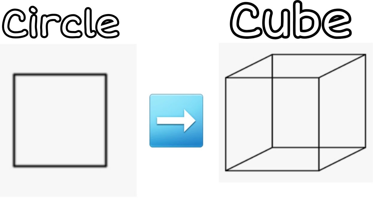 How to easily convert a Square into Cube? #cubecraft #cube - YouTube