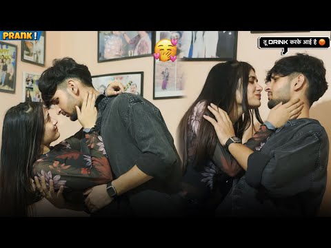DRINKING PRANK ON HARSHIT🤭 || GONE ROMANTIC😍😘 || Harshit PrankTv 