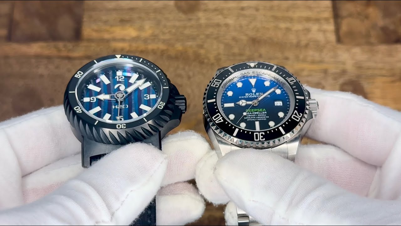 Extreme Deep Diver Watches - H2O Kalmar 2 25,000M vs Rolex Deep Sea 3 ...