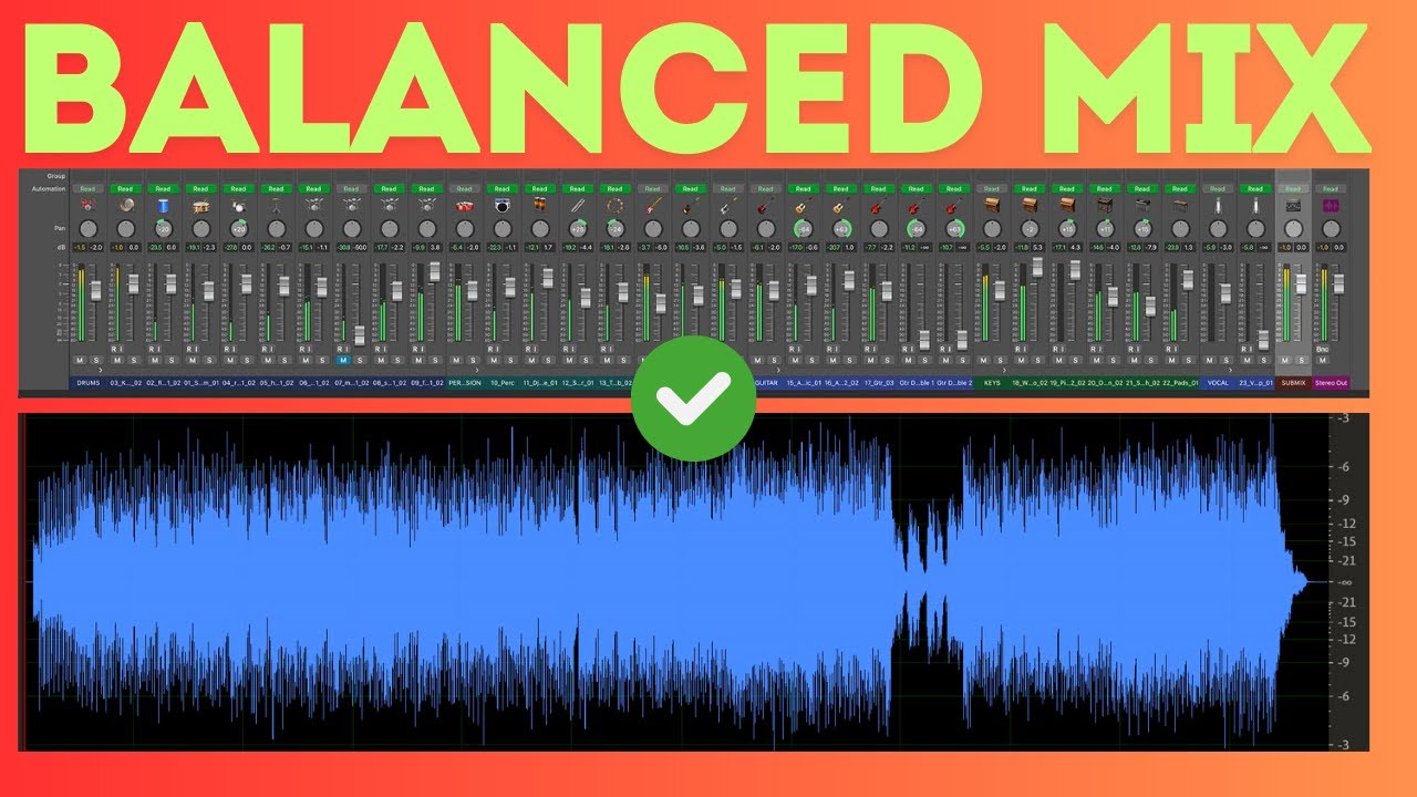 How To Balance Your Mixes in 10 Minutes [Logic Pro Tutorial] - YouTube