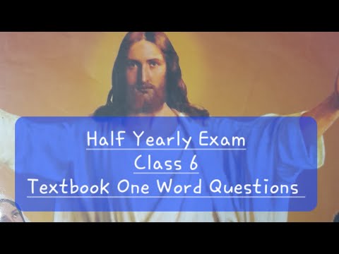 Catechism Class 6 Textbook One Word Questions - YouTube