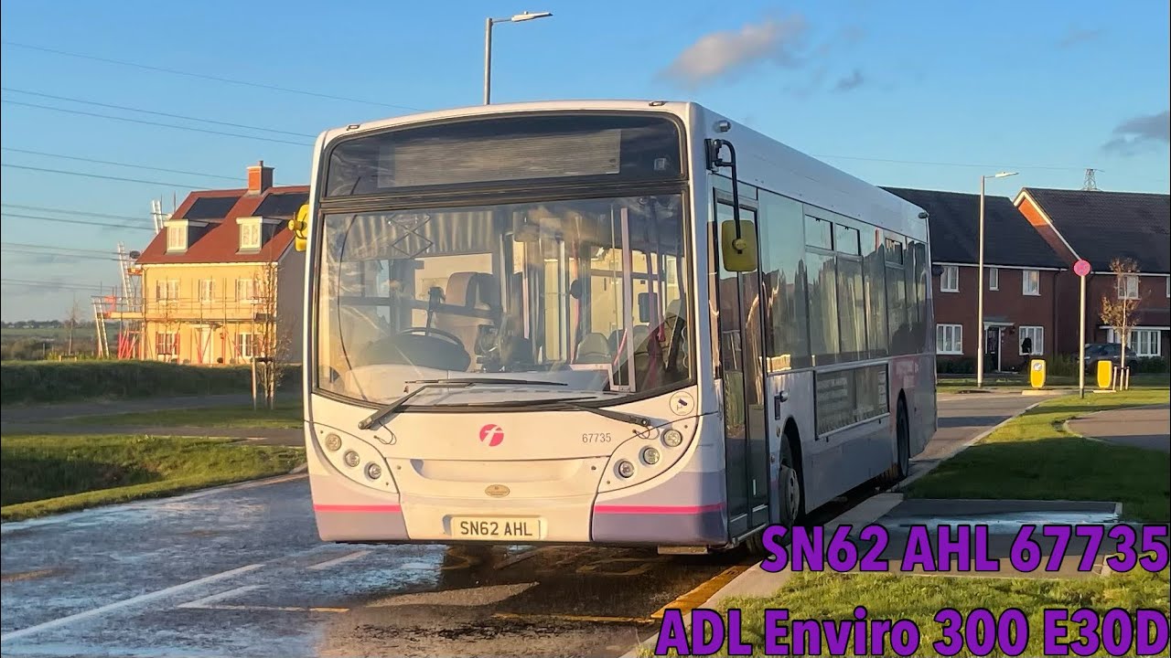 (FULL ROUTE) First Essex Route X30 | ADL Enviro 300 E30D | Chelmsford ...
