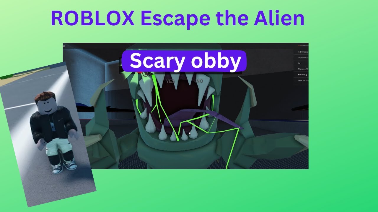 ROBLOX Escape the Alien Base Scary Obby | Jumpscares | See if I Escaped ...