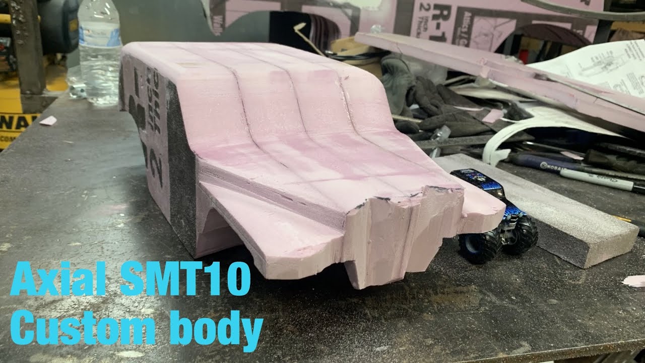 Custom Axial SMT10 body - YouTube
