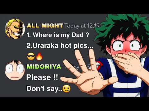 If All Might got Izuku Midoriya Search History | My Hero Academia discord server