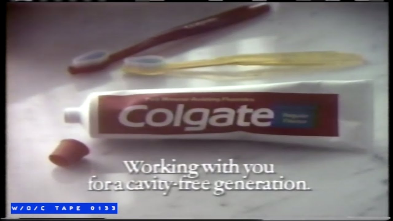 Colgate Toothpaste Commercial - 1989 - YouTube