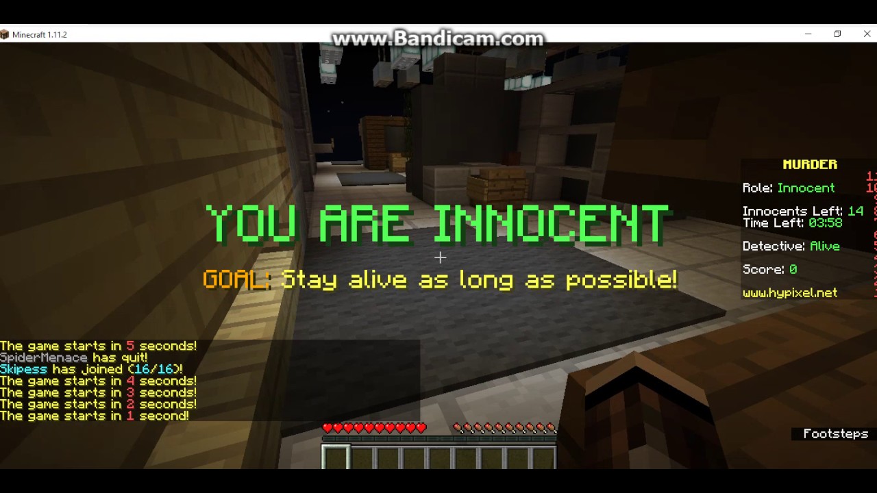IM THE MURDERER... // Murder Mystery // Minecraft Pc ~ computer ...