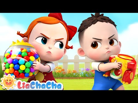 Let’s Share the Gumball Machine | Sharing & Taking Turns Song for Preschoolers | LiaChaCha