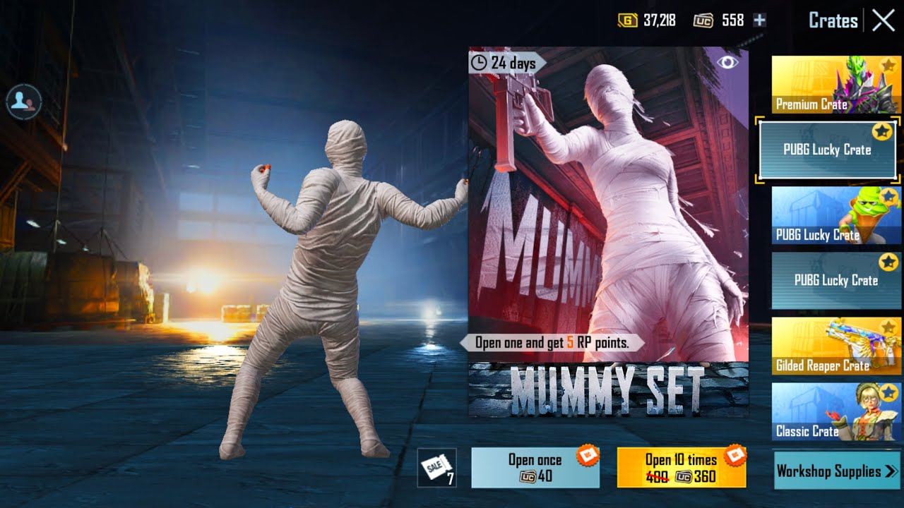 PUBG Lucky Crate Get Mummy Set In PUBG Mobile - YouTube