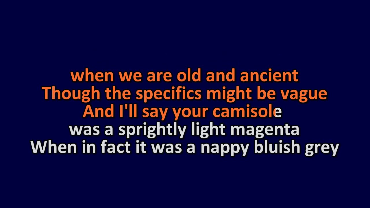 The Decemberists - July, July! - Karaoke Instrumental Lyrics - ObsKure ...