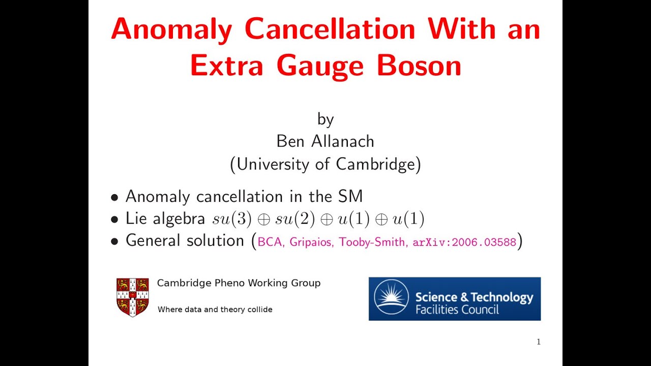 Local Anomalies in Rank-Extensions of the Standard Model by Prof. Ben ...