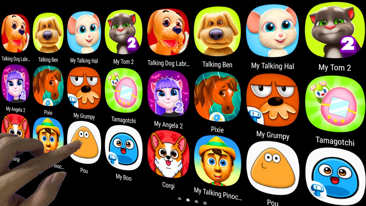 My Talking ( Hal + Pinocchio +Tom 2 + My Boo + Angela 2 ) & My Virtual ...