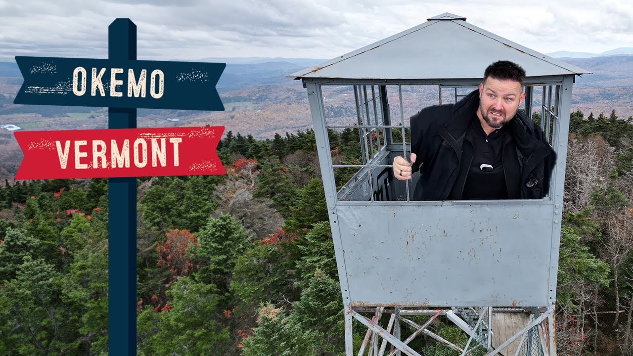 Climbing an Epic Fire Tower in Fall Foliage | Okemo, Vermont - YouTube