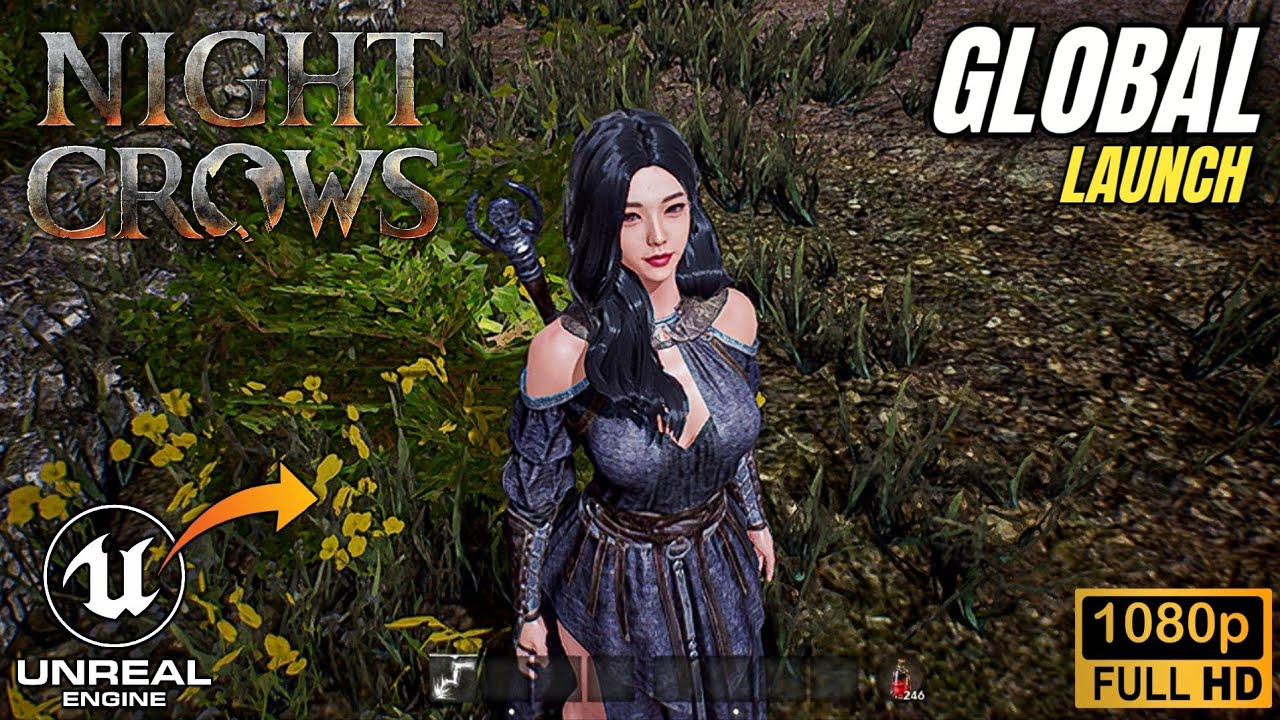 Finally Global Launch! 'Night Crows' New MMORPG 20 mins Gameplay ...