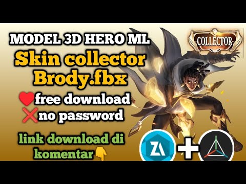 Model 3D skin collector Brody | free download|prizma3D - YouTube