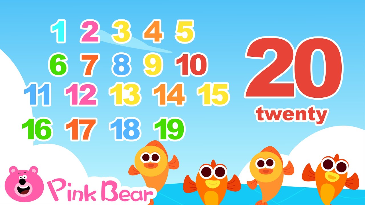 Numbers Song Nursery Rhymes, Learn and Count Numbers 1 to 20 With Cute ...