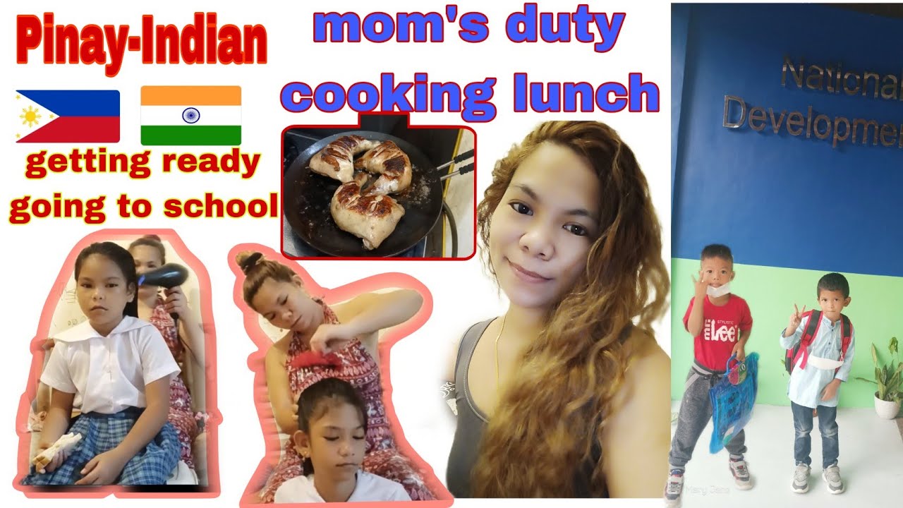 SCHOOL DAYS DAILY ROUTINE// ANG AGA NG MGA BATA// FILIPINO INDIAN ...