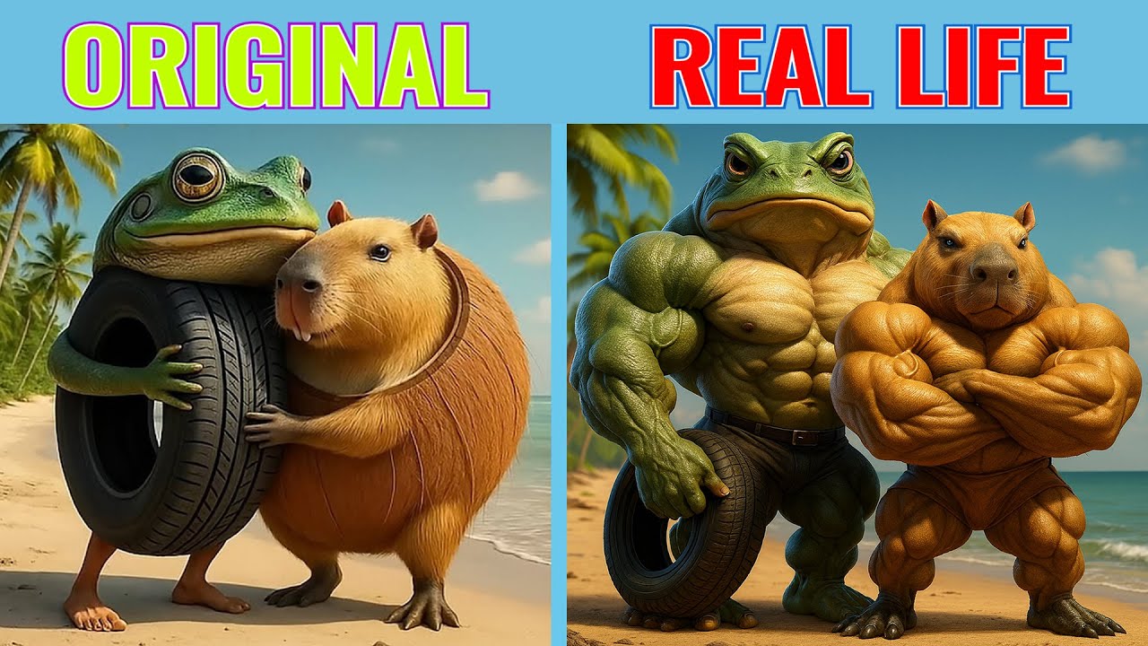 Brainrot memes when they get superpowers 💪 | Brainrot Original vs Real ...