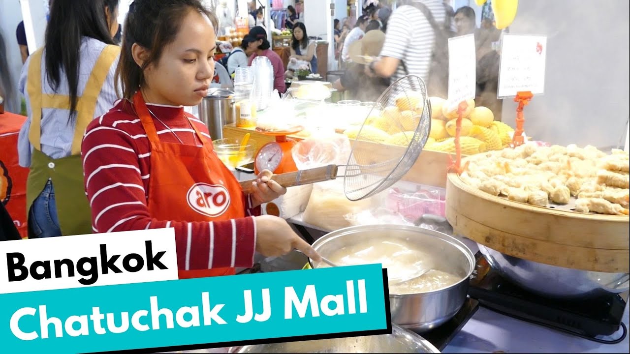 JJ Mall Chatuchak Food Court - Bangkok Thailand - YouTube