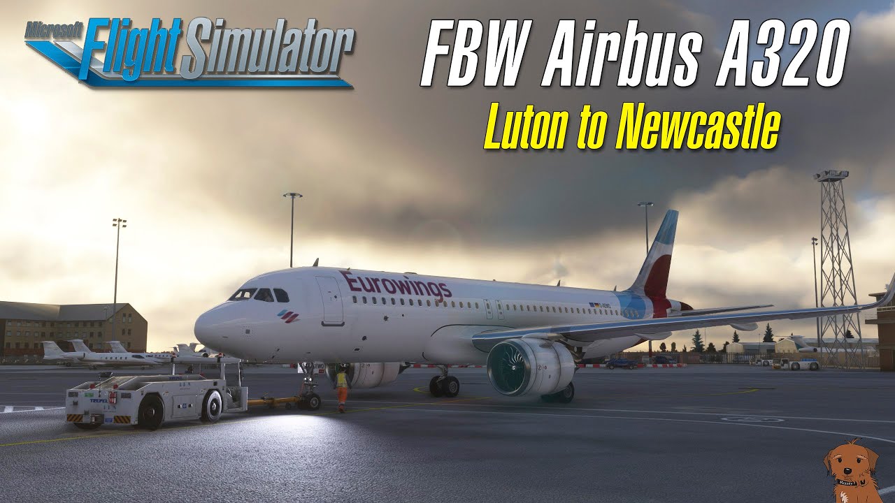 Microsoft Flight Simulator - UK Flight - Luton to Newcastle - FBW ...