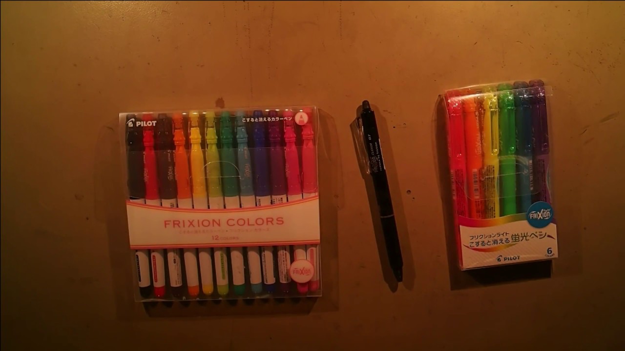 Friction (heat) erasable pens - YouTube