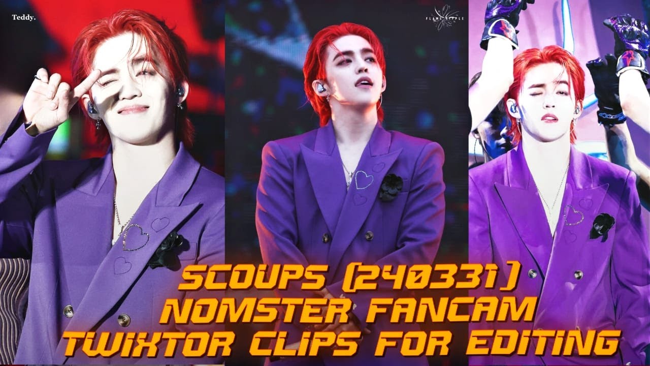 SCOUPS MONSTER FANCAM 240331 TWXITOR CLIPS FOR EDITING 4K - YouTube