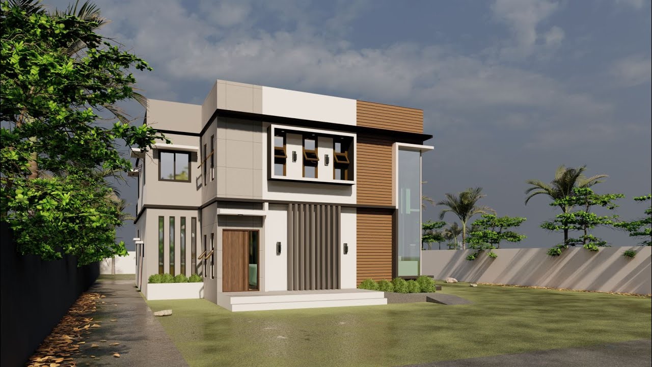 Tambo Project: Two Storey Residential House with Roof Deck - YouTube