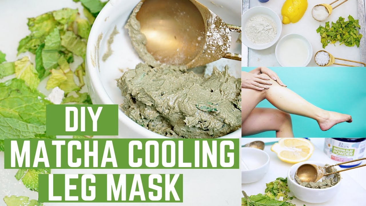DIY MATCHA COOLING LEG MASK | 23 SKIN - YouTube