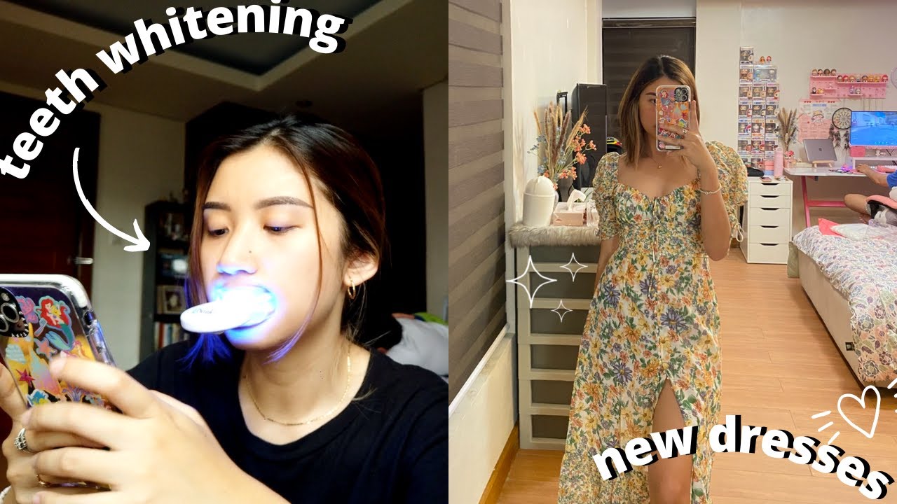 weekly vlog: teeth whitening + 9.9 purchase + new dresses! | Ann V ...