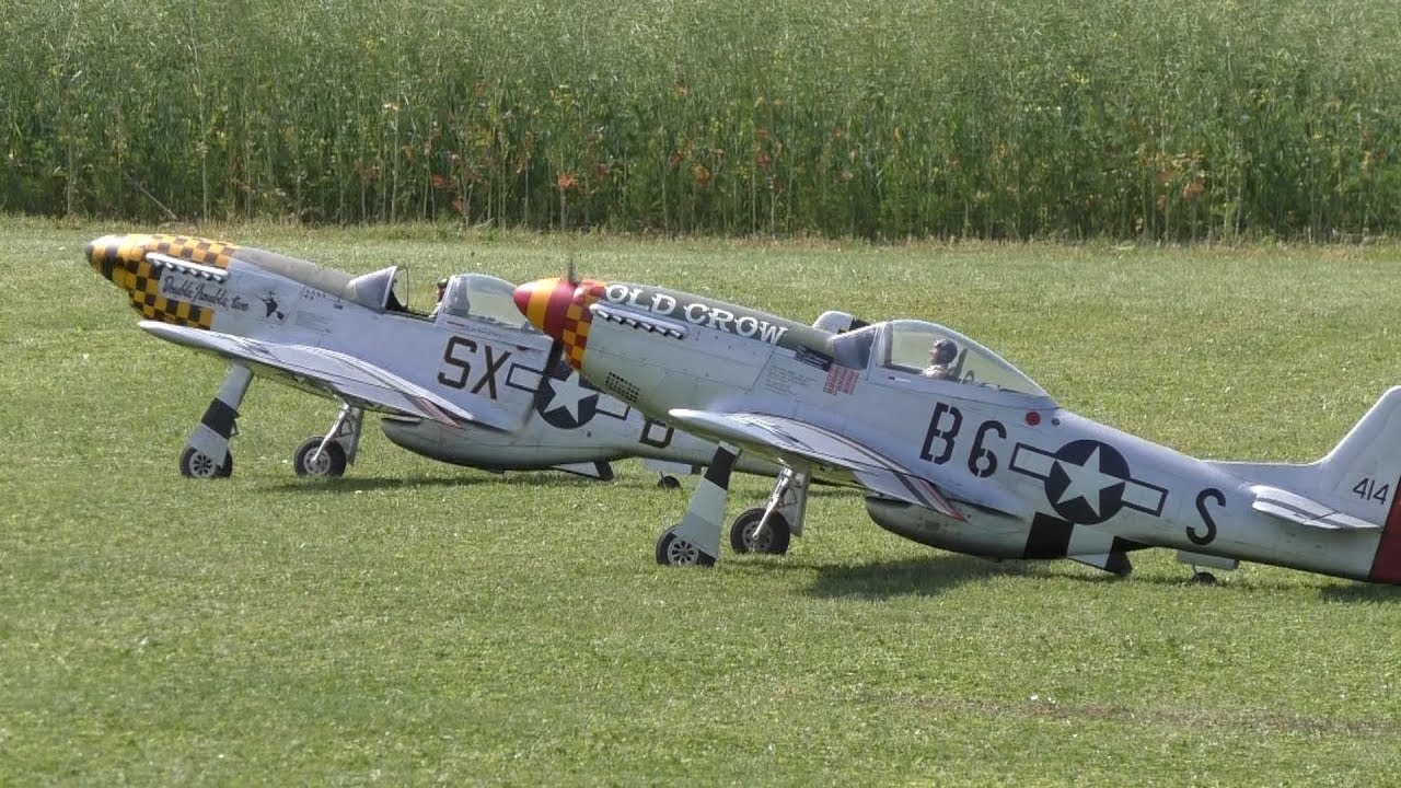 Two CARF P-51Mustangs - YouTube