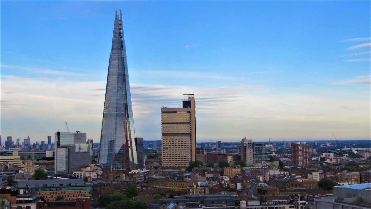 Sweeping London views from 10th floor of Tate Modern Museum - London, U ...