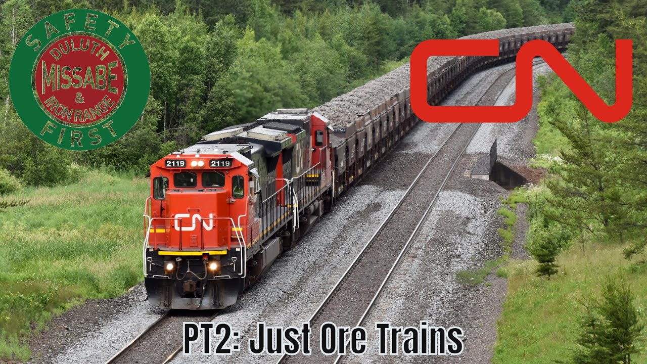 Ore Activity On CN’s Iron Range!; PT II Video “Just Ore Trains!” - YouTube
