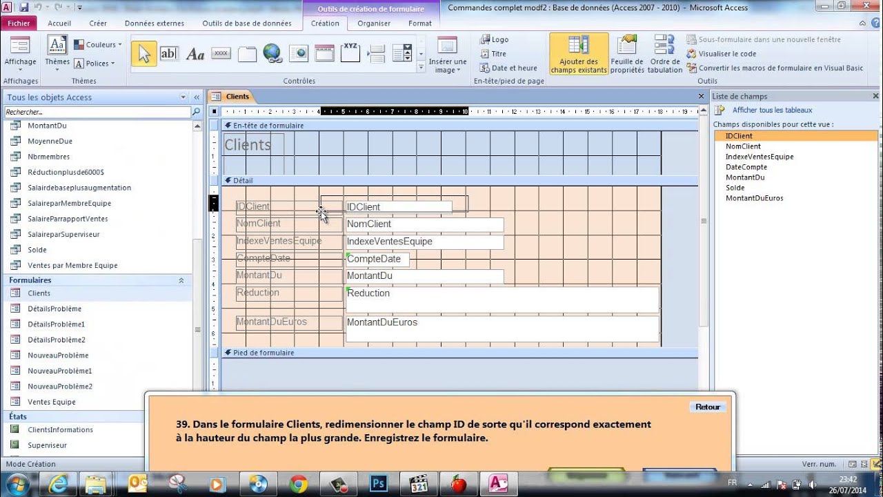 Examens MOS ACCESS 2010 Question 39 - YouTube