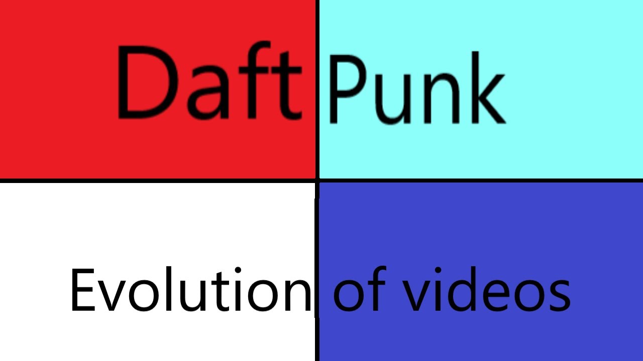 Daft Punk (Evolution of videos) - YouTube
