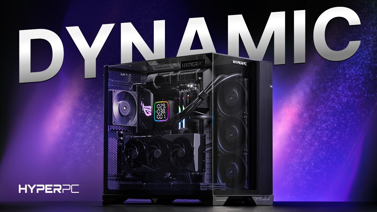 High performance gaming computer with non-default GPU layout — HYPERPC DYNAMIC - YouTube
