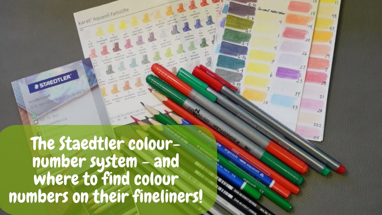 Another look at a colour-number system - Staedtler! | Adult Colouring ...
