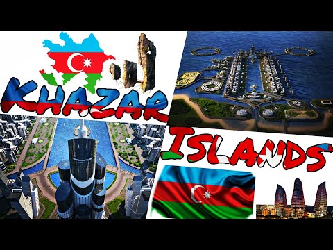 Khazar Islands | ARTIFICIAL ISLANDS PROJECT IN AZERBAIJAN!!! AZERBAIJAN TOWER, F1 CIRCUIT & MORE!!!