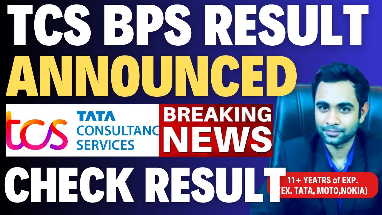 TCS BPS Result Announced TCS Breaking News | Check Result - YouTube