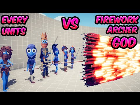 💥 FIREWORK ARCHER GOD vs EVERY UNITS! 💥😱| TABS - Totally Accurate ...
