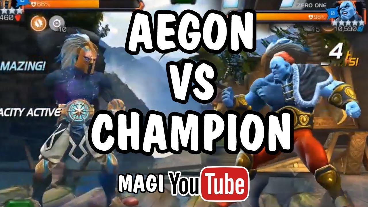 AEGON VS CHAMPION - MCOC MARVEL CONTEST OF CHAMPIONS - YouTube