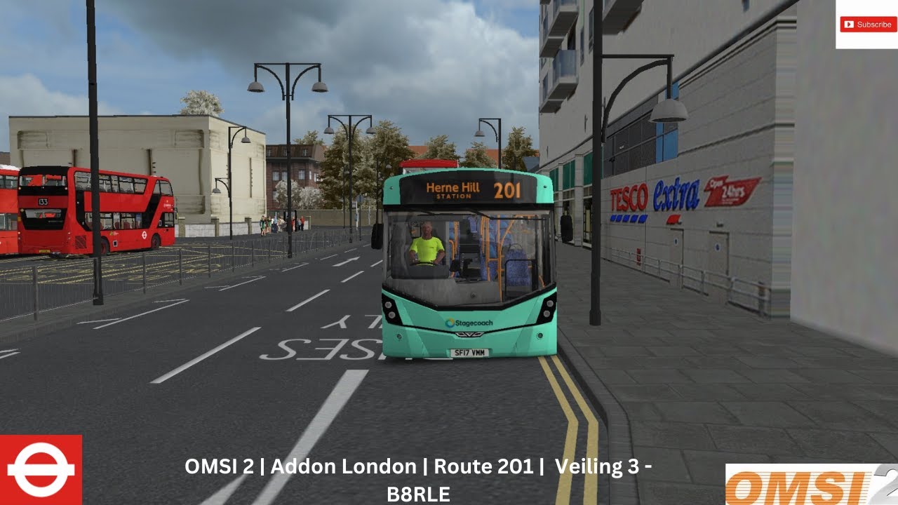 OMSI 2 | Addon London | Route 201 | Veiling 3 - B8RLE - YouTube