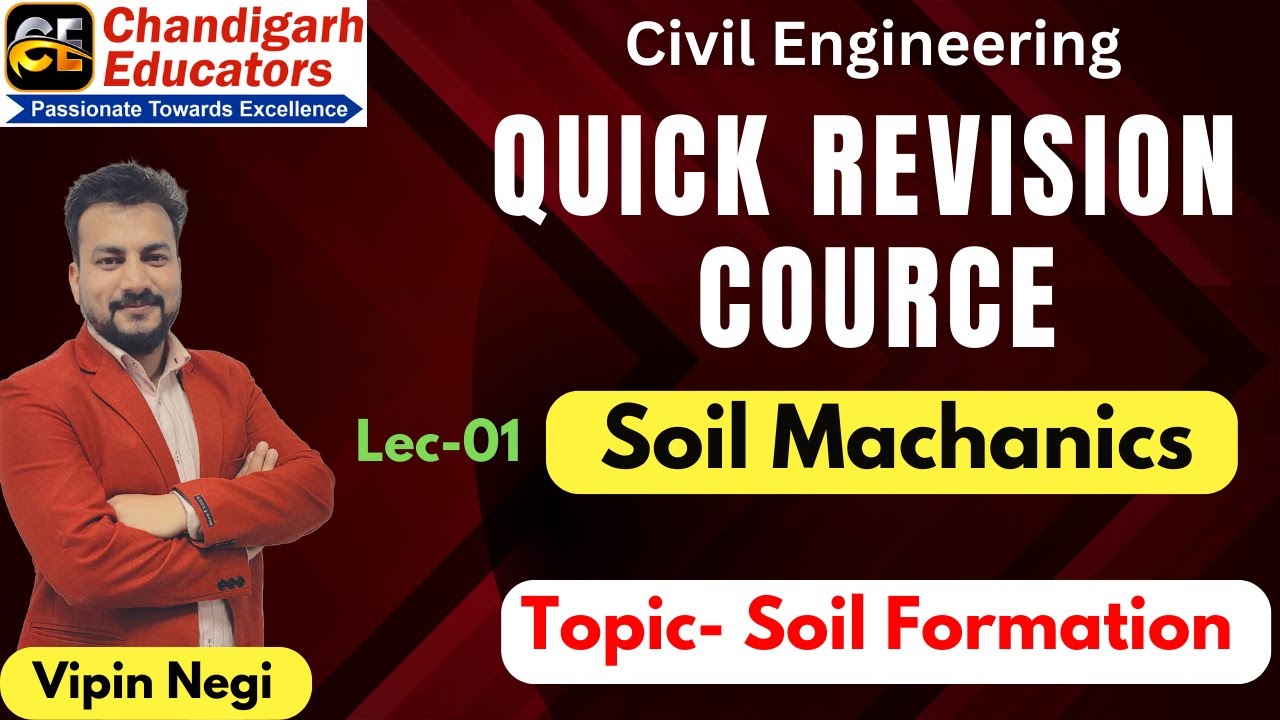 S01 | Quick Revision Course on Soil Mechanics| By Vipin Sir | CDG Educators | Civil Engineering ...