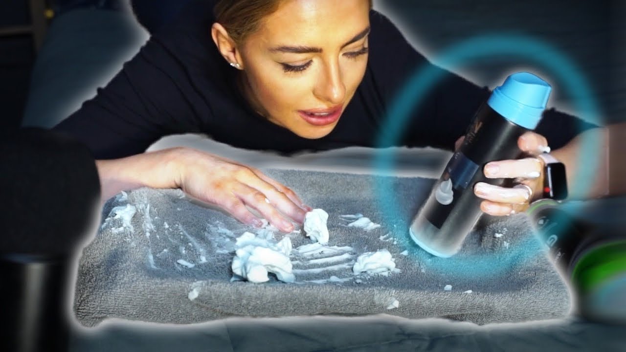 [ASMR] Super Soft Shaving Foam Sounds | satisfying shaving cream ASMR ...