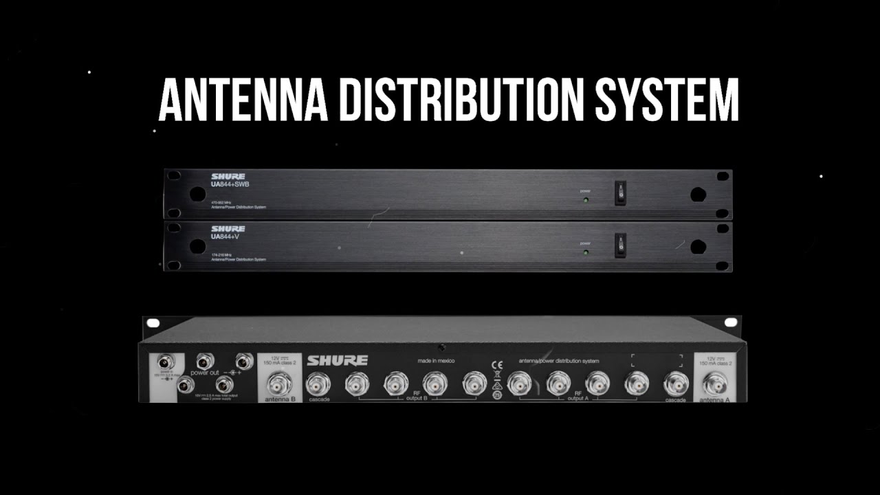 SHURE Antenna Setup Guide│การ Setup ระบบรวมเสาอากาศ เพื่อขยายสัญญาณ ...
